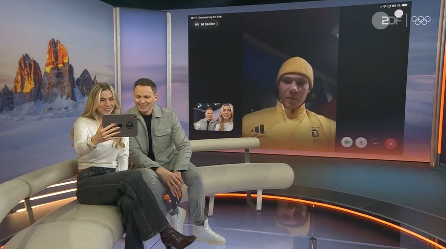 Sie war selbst schon bei Olympia: Live im ZDF: Eishockey-Star bekommt ...