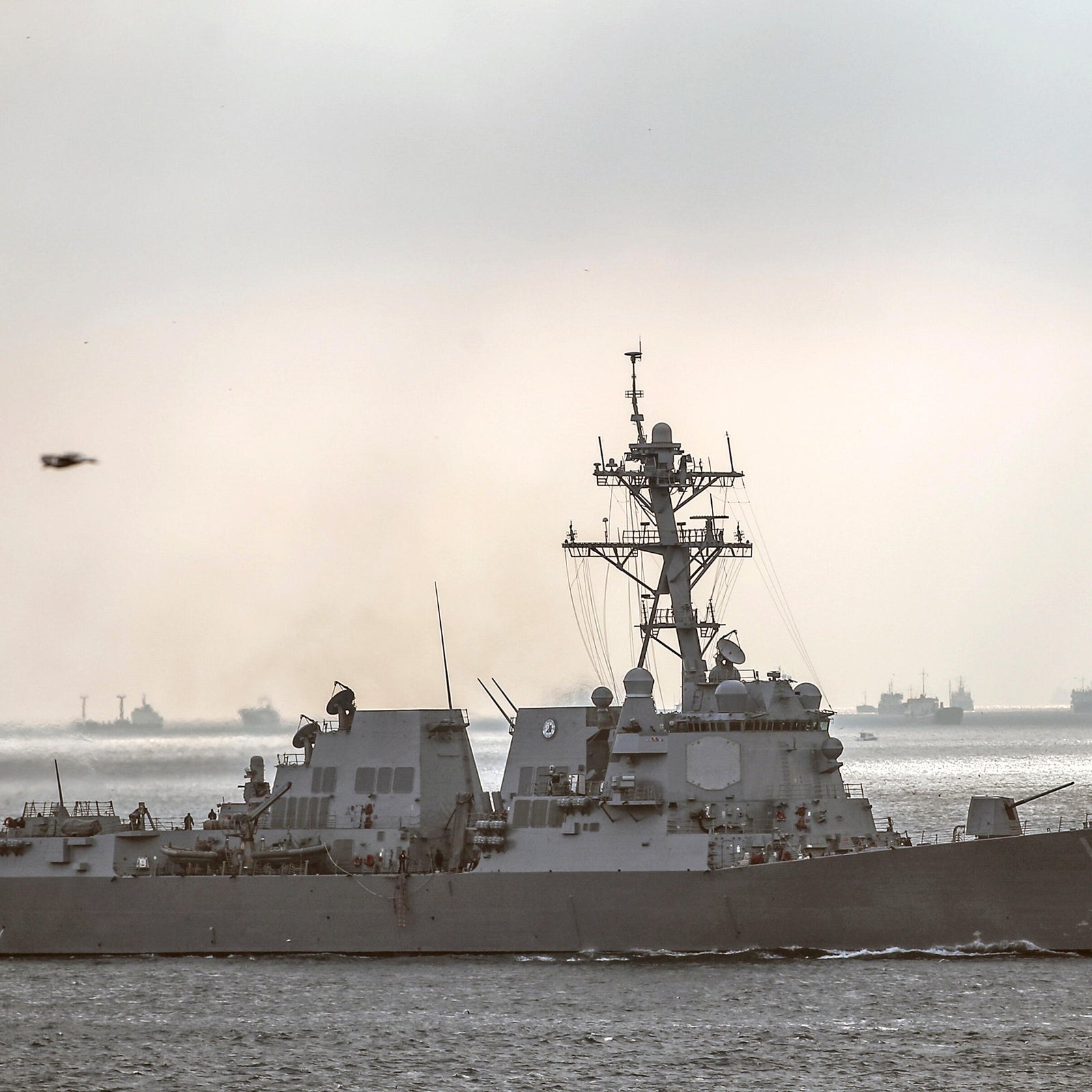 2 Navy ships collide in the Caribbean Sea, resulting in minor injuries