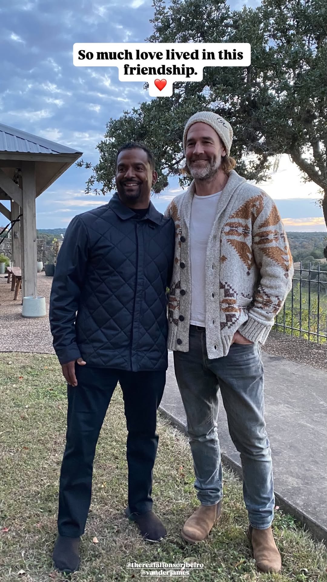 Alfonso Ribeiro shares heartbreaking photo of last goodbye with James ...