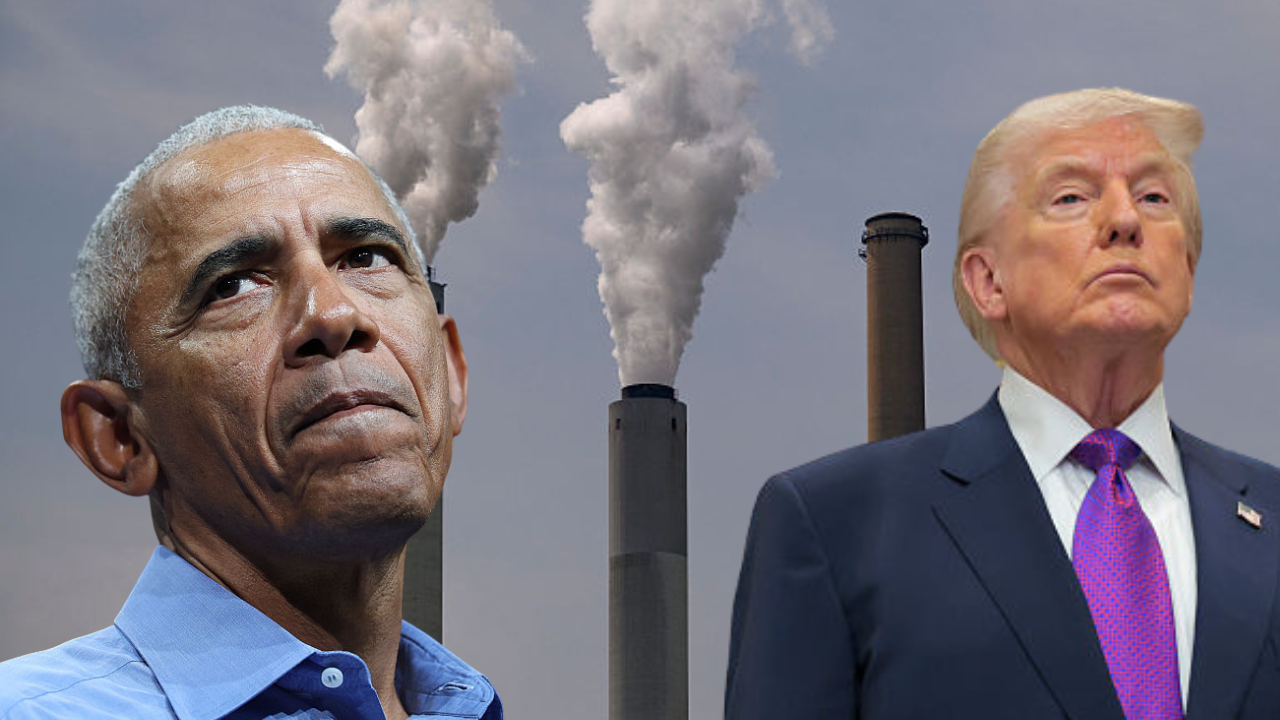 President Obama reacts to Trump rolling back environmental rule he ...