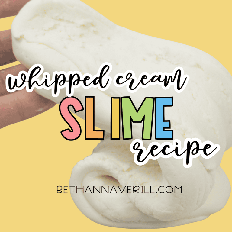 Whipped cream slime recipe