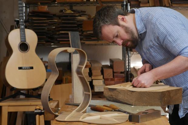 The talented maker handcrafting guitars from scratch using New Forest ...