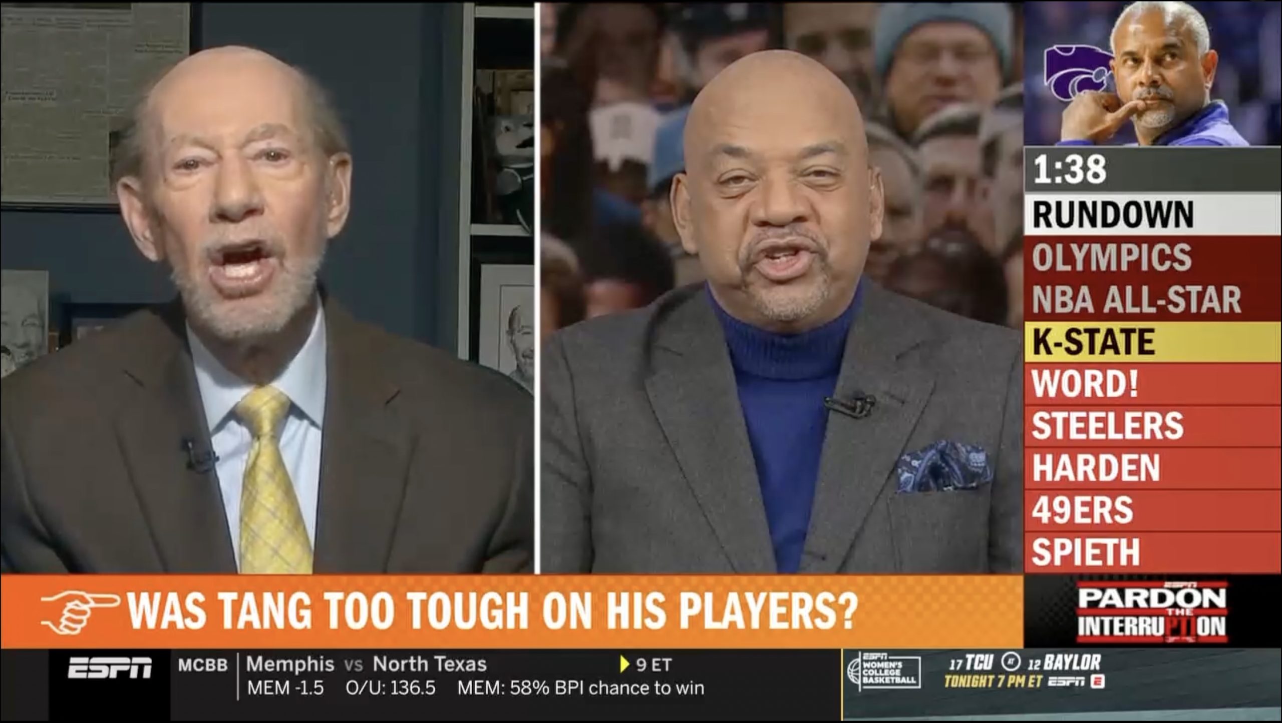 ESPN hosts rip coach for blasting his team