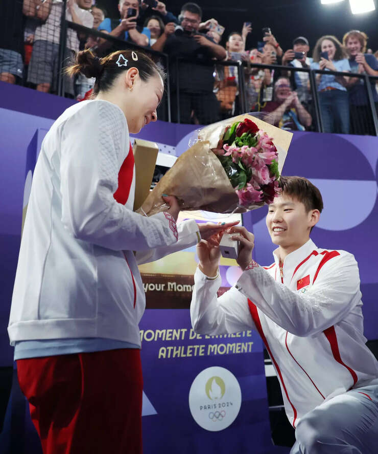 Breezy Johnson's finish-line 'yes' not the only Olympic proposal: When ...