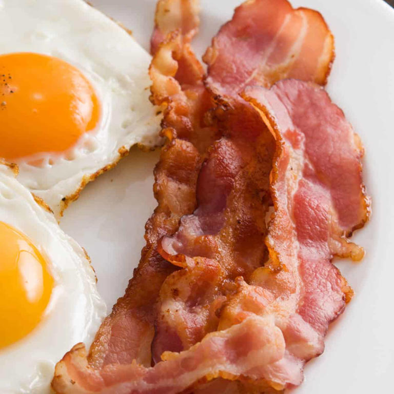 Easy air fried bacon