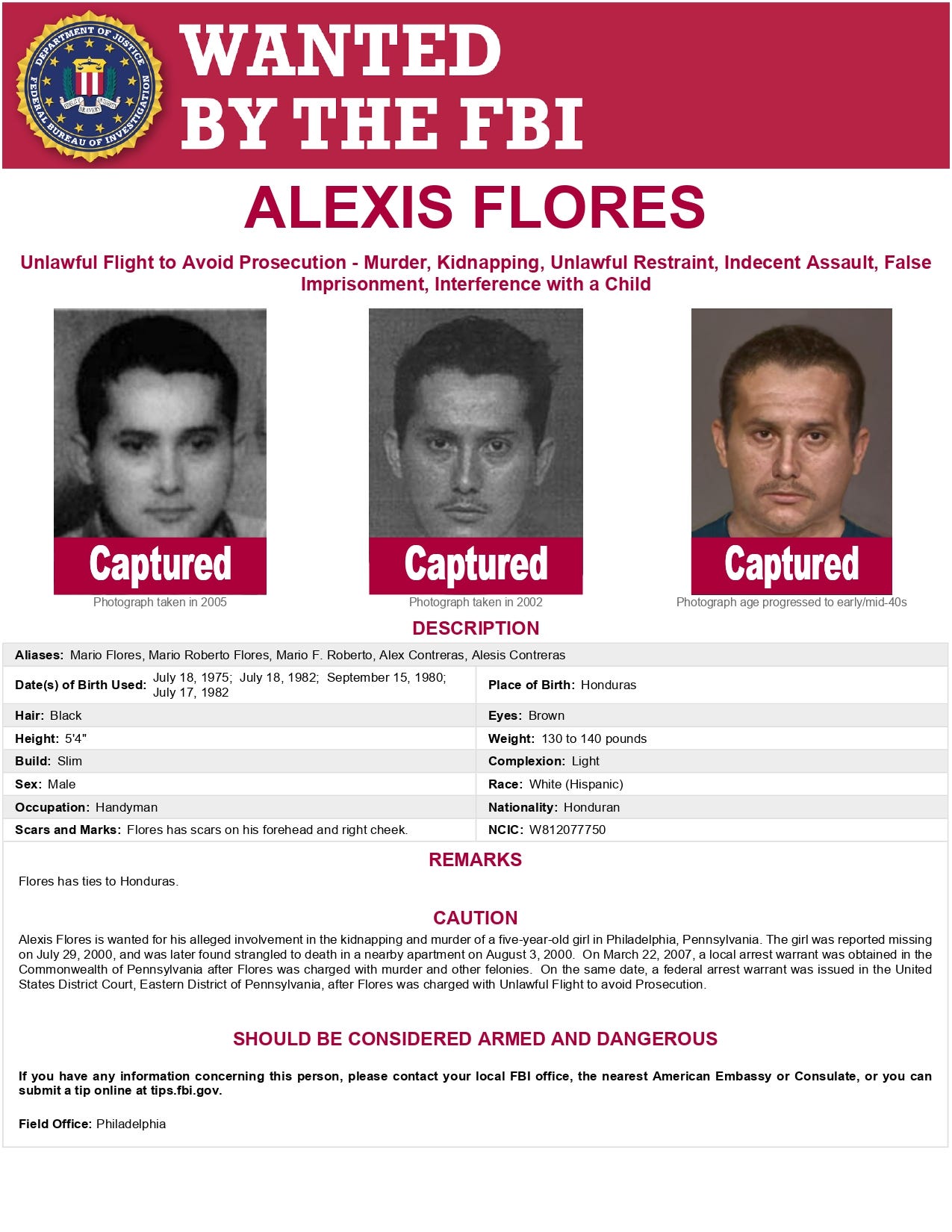 'FBI Most Wanted' man accused of 2000 murder of five-year-old in ...