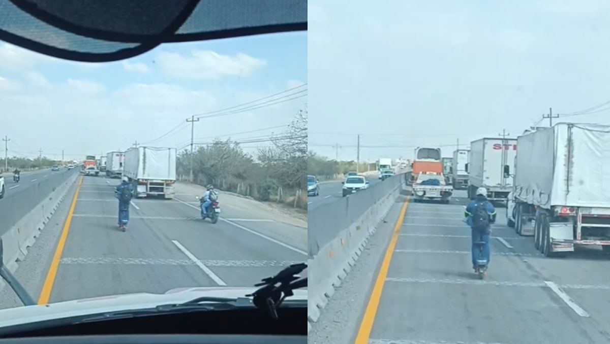 Captan a hombre circulando en scooter sobre Libramiento Noreste en ...