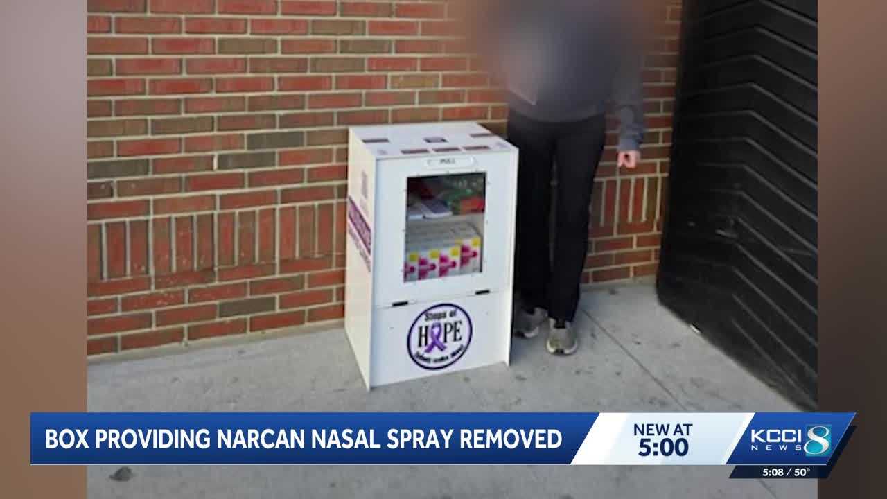 Nonprofit asked to remove Narcan distribution box from Des Moines gas ...