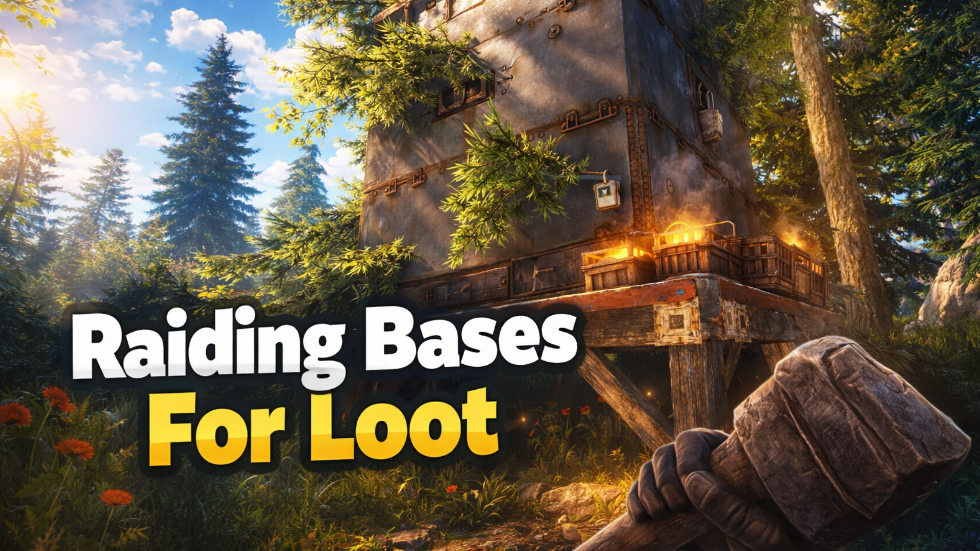 Rust base raid uncovering secret loot in suspicious locations