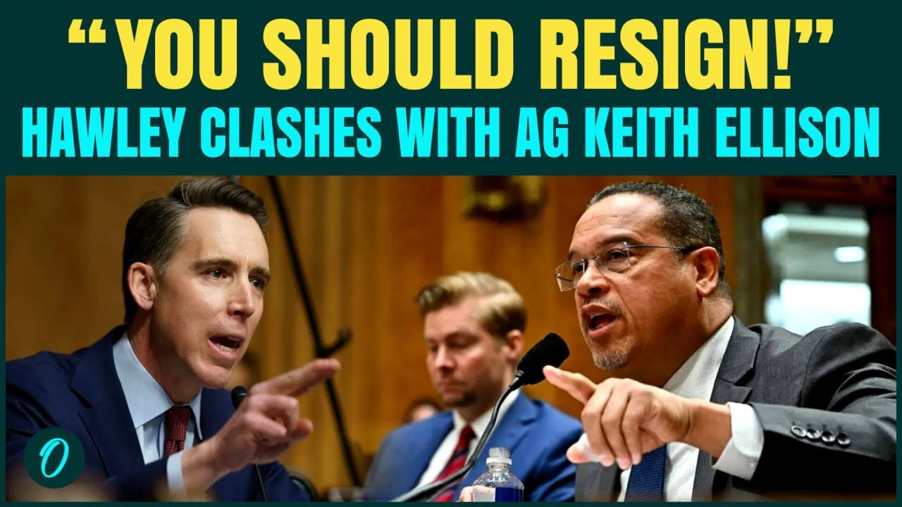 Watch: GOP Sen. Josh Hawley and AG Keith Ellison clash over fraud ...
