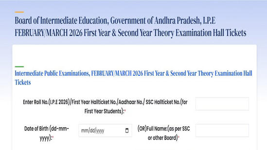 AP Inter hall ticket 2026 live: BIEAP 1st, 2nd year admit cards ...