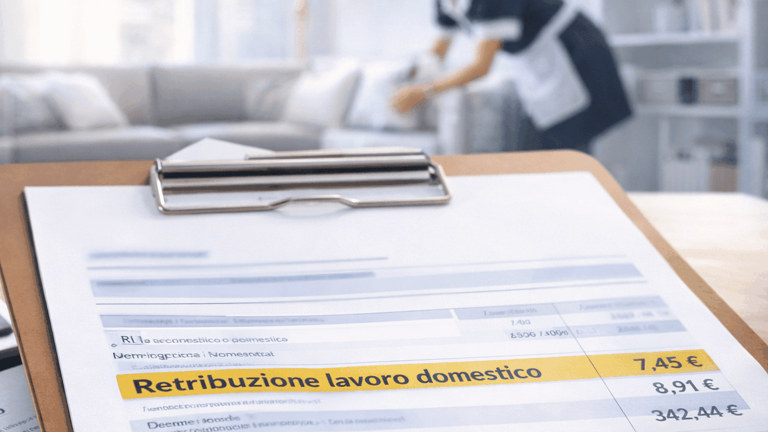 Lavoro domestico, minimi 2026: quanto guadagnano colf e badanti