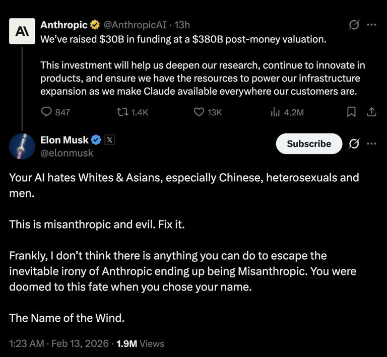 Elon Musk calls Anthropic Claude AI evil and misanthropic, says it ...
