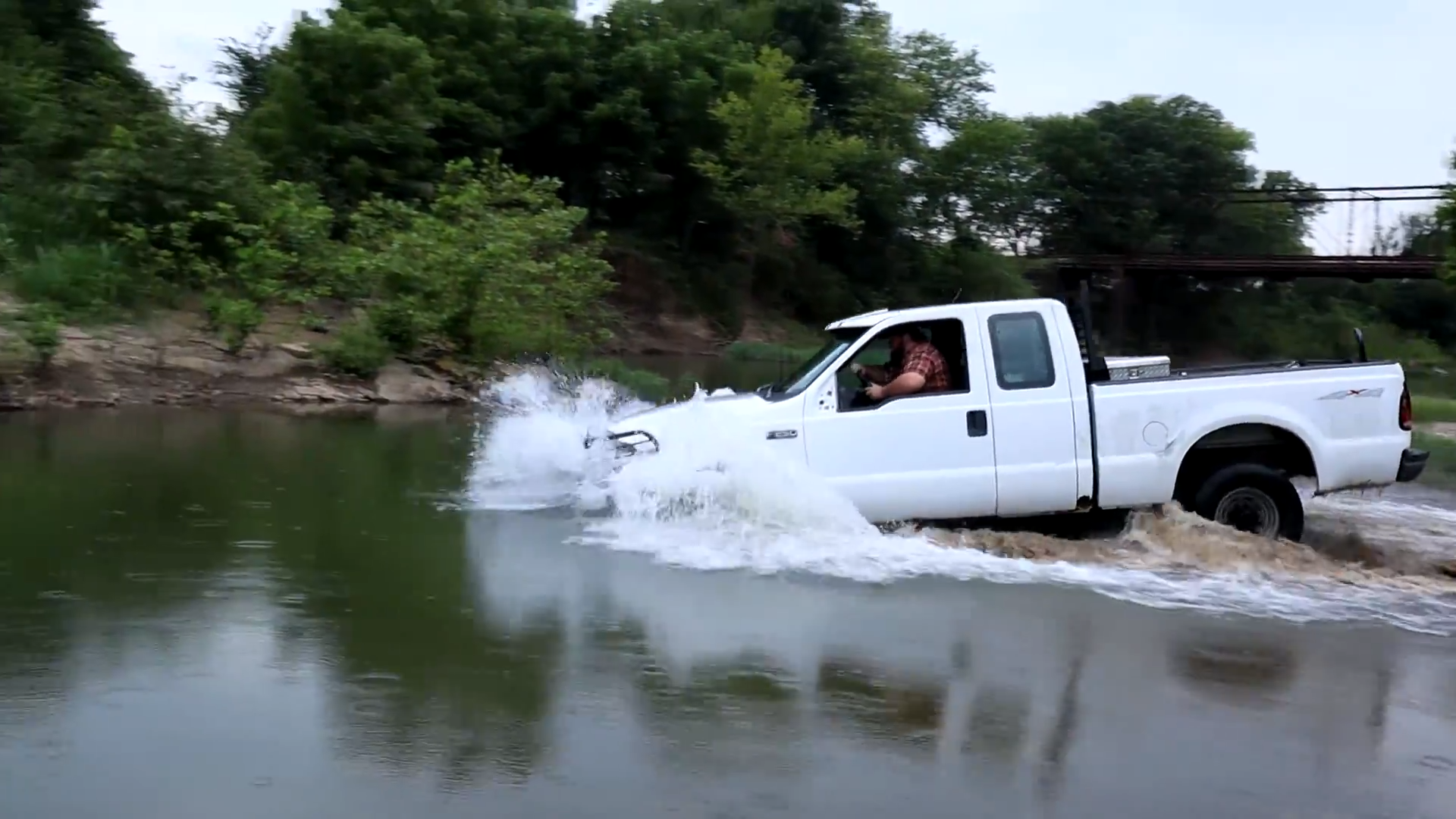 We tried to drive it on water