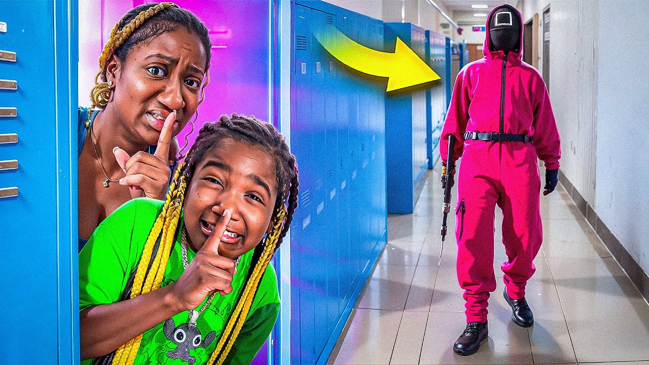 I built a secret room to hide from the Squid Game man in real life