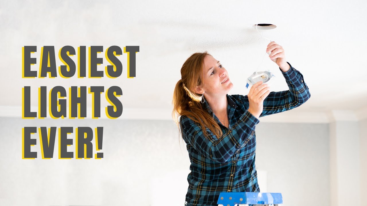 Easy way to install recessed LED lights