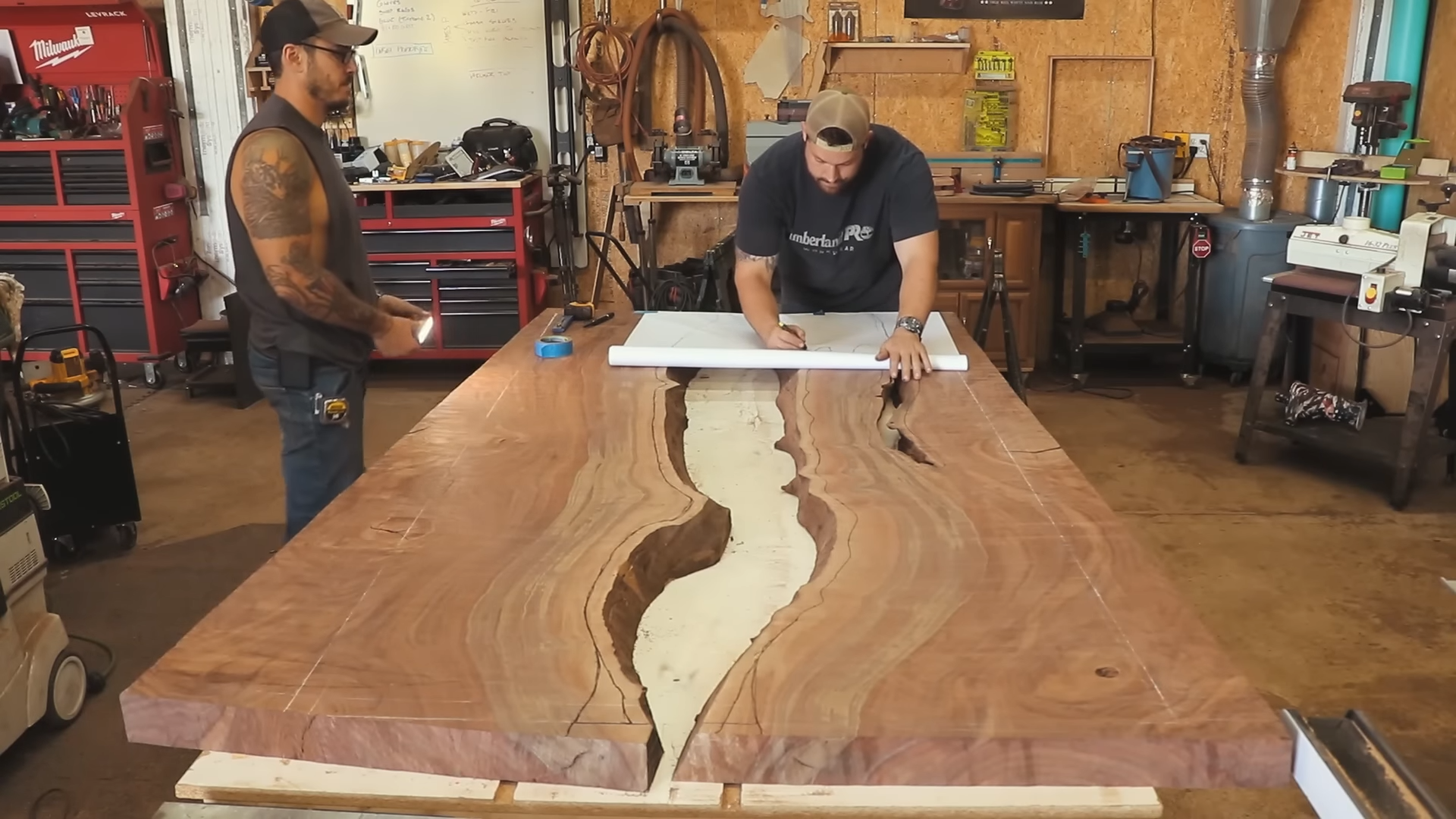 I built a live edge river table and almost ruined the glass