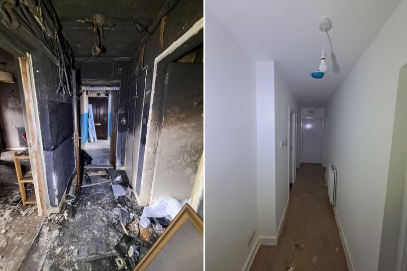 Elderly Glasgow woman returns to home of 25 years after devastating ...