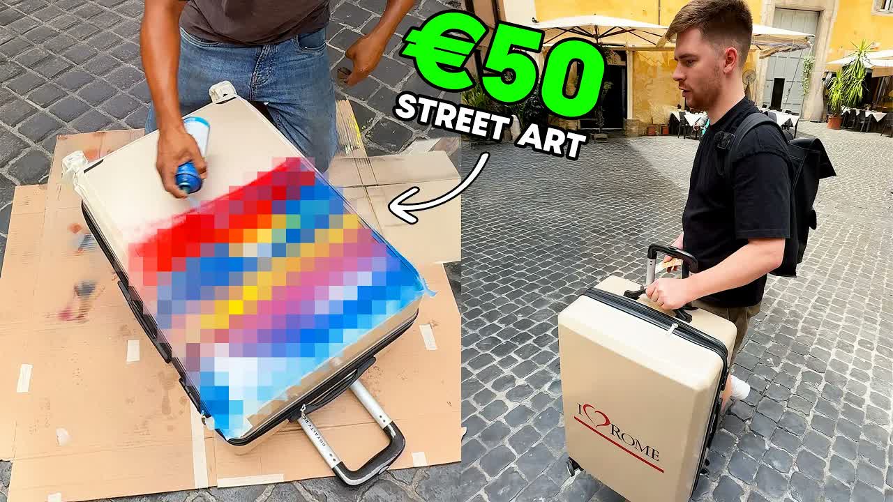 Giving my suitcase a creative upgrade in Rome