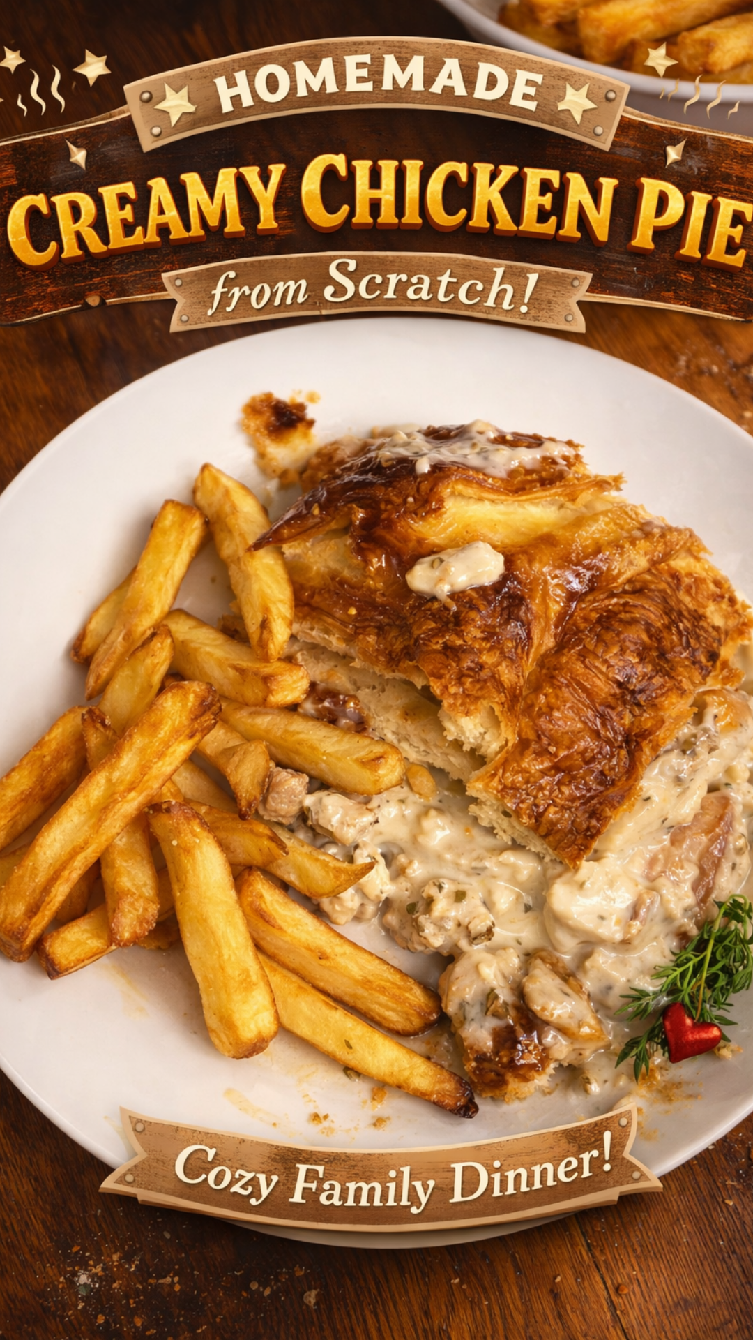 Creamy chicken pie everyone loved, cozy homemade dinner idea