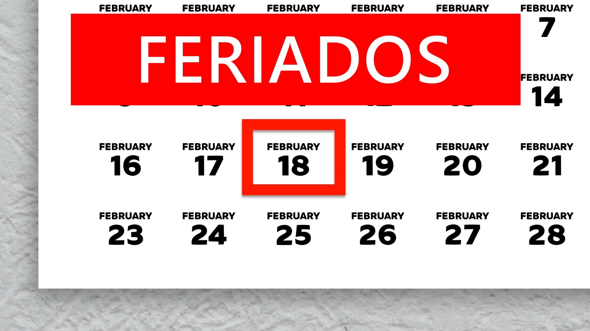 Declaran feriado el miércoles 18 de febrero y el fin de semana largo de ...