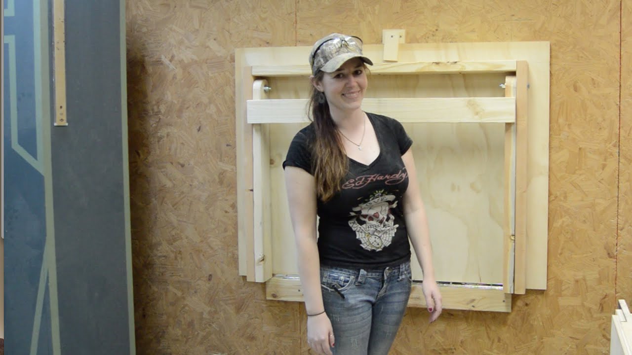 Build a fold-down workbench that saves space