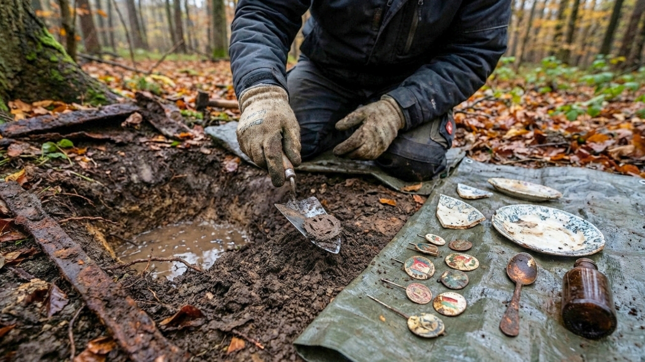 Massive wartime dump reveals objects tied to propaganda and daily life ...