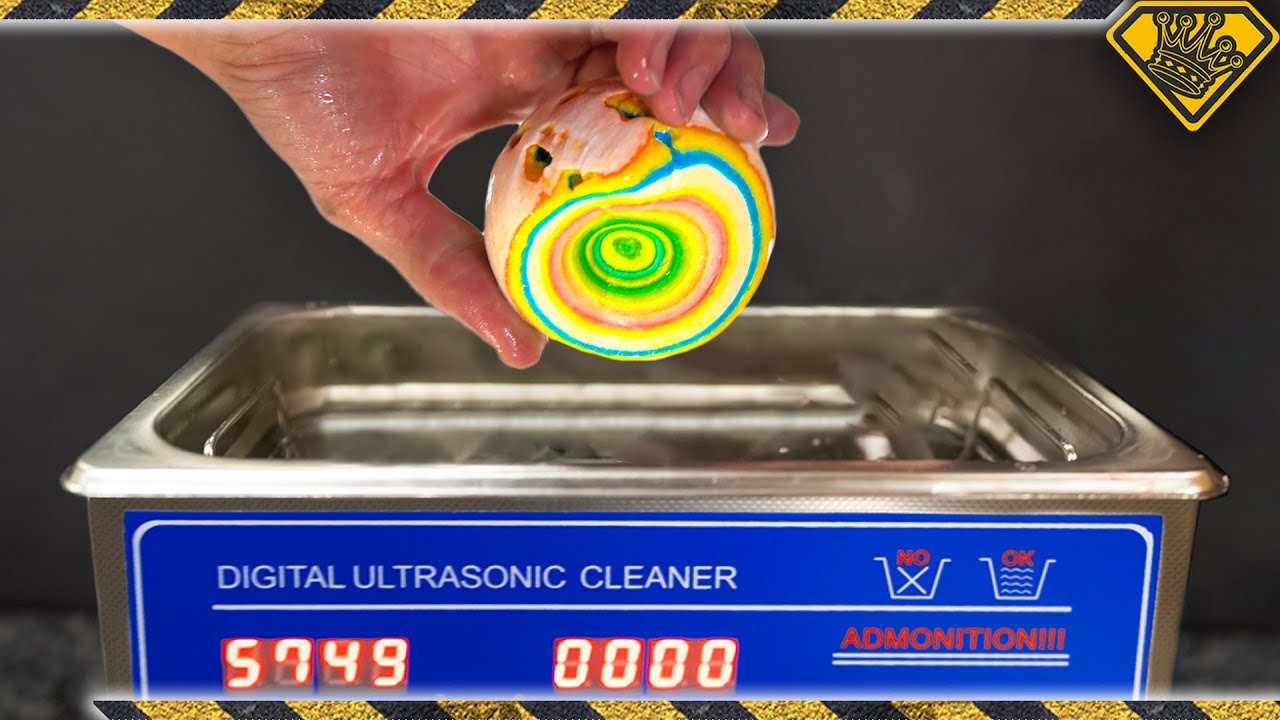 Dissolving a jawbreaker with ultrasonic vibrations