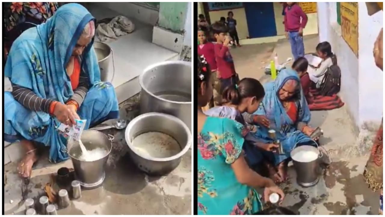 UP: Two half-litre milk packets poured in water bucket, served to ...