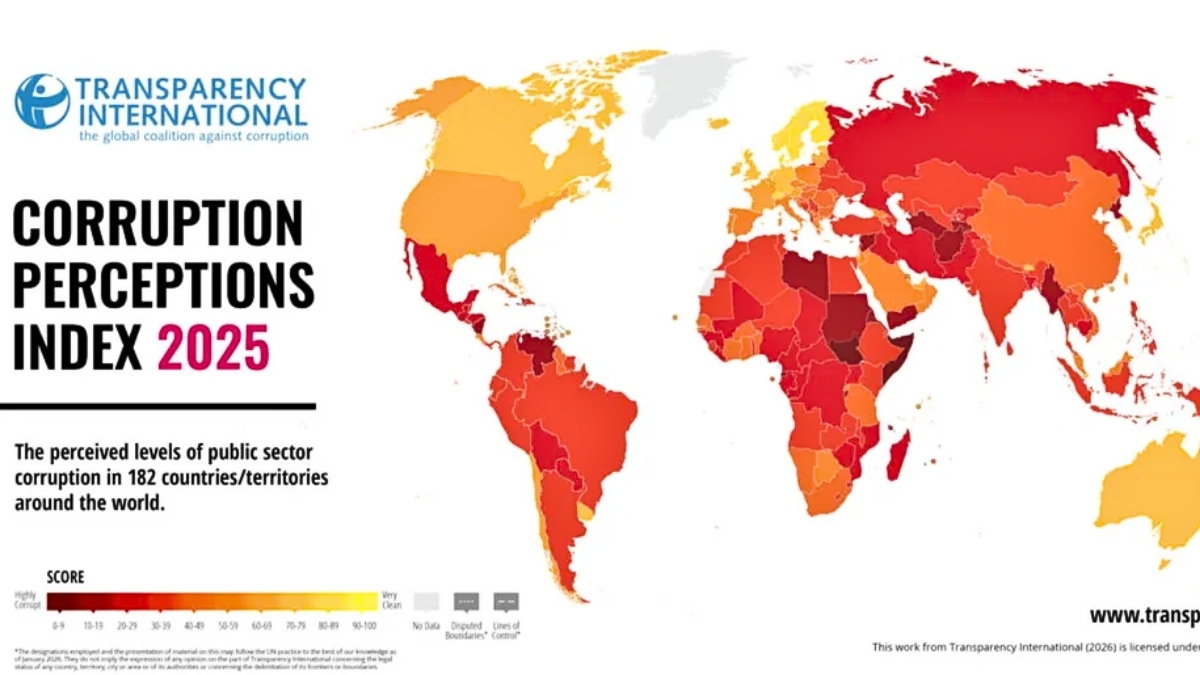 Corruption Perception Index 2025: India’s rank, check top and bottom ...