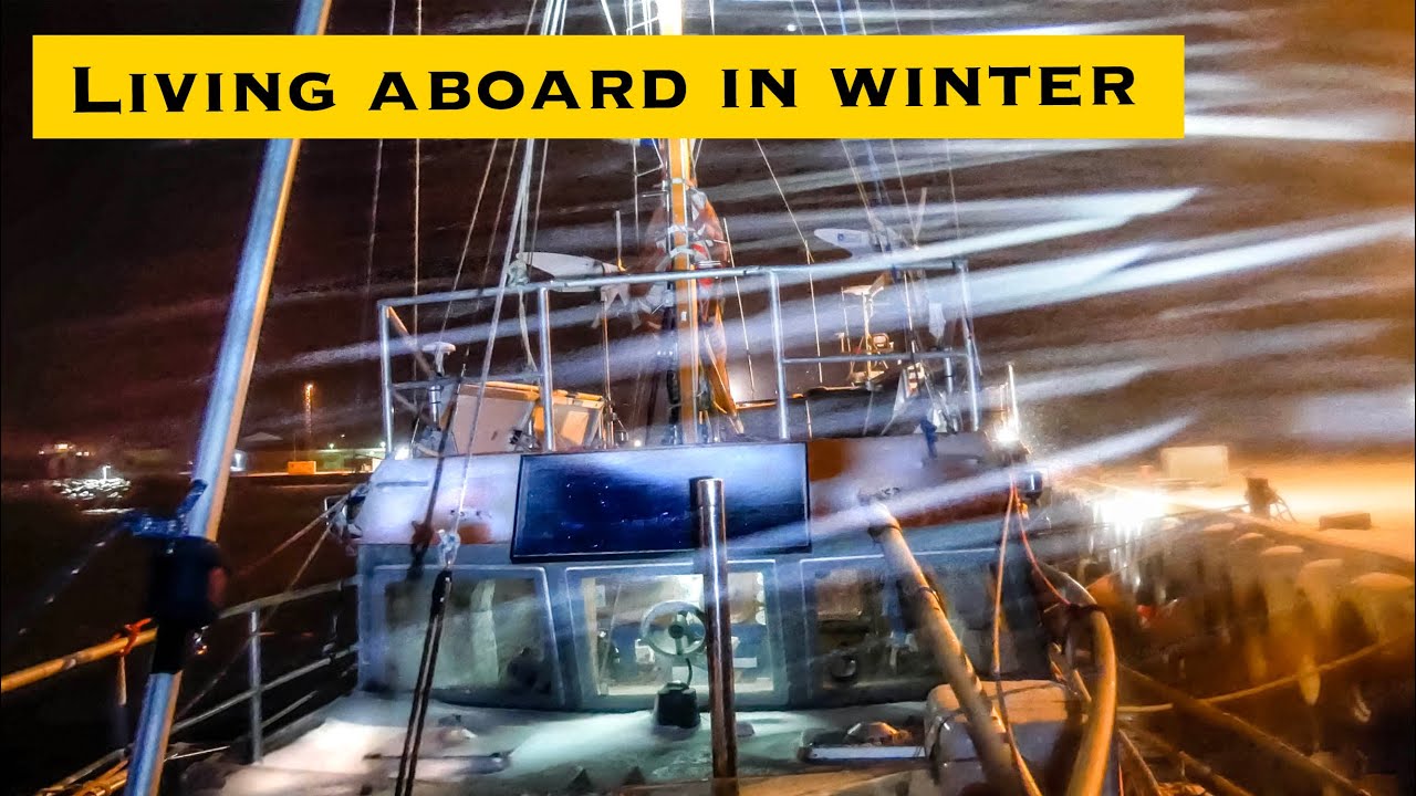First winter storm on a boat: Facing a violent blizzard at sea
