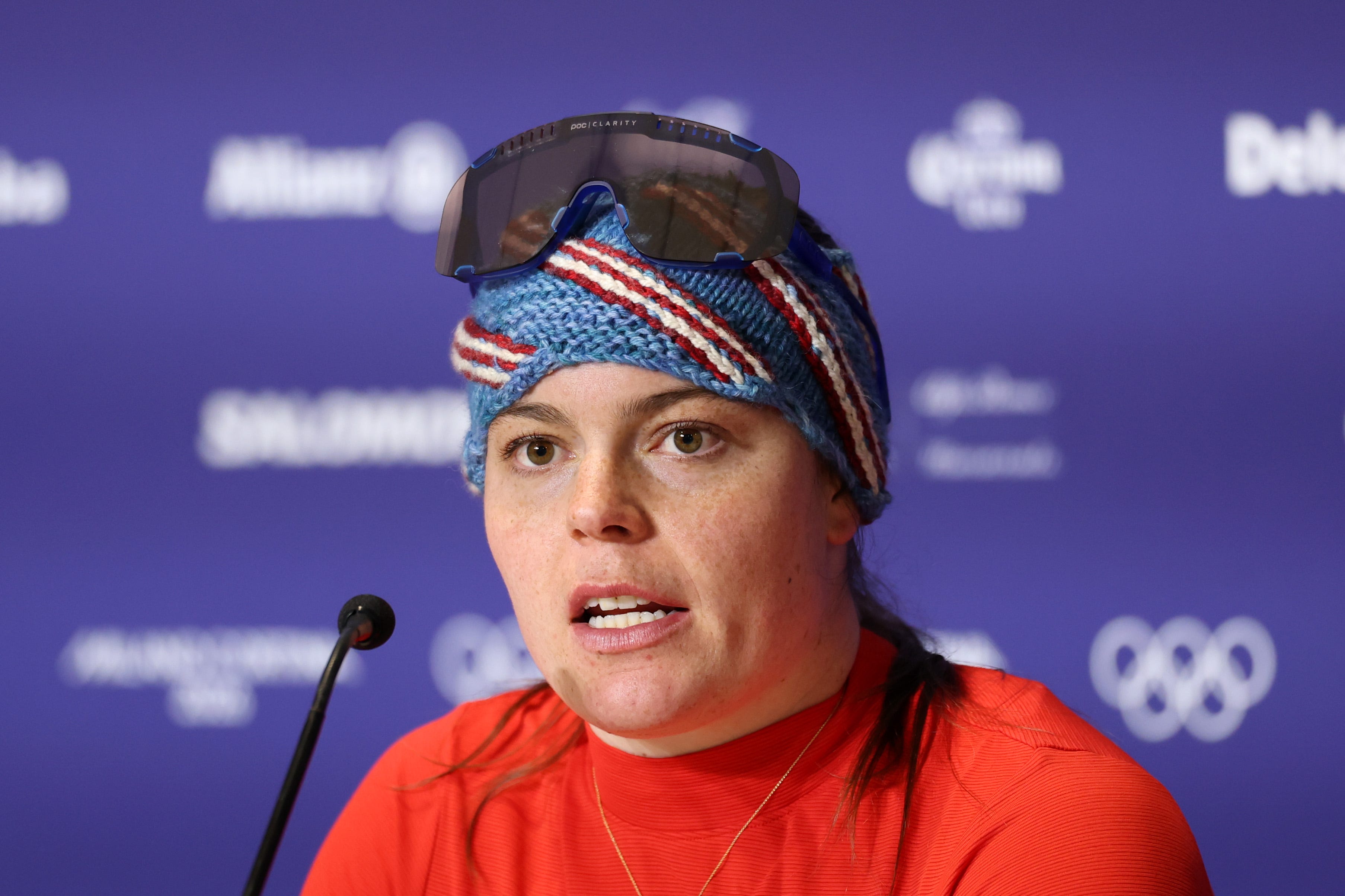 Breezy Johnson knits as fast as she skis. See gold medalist's designs