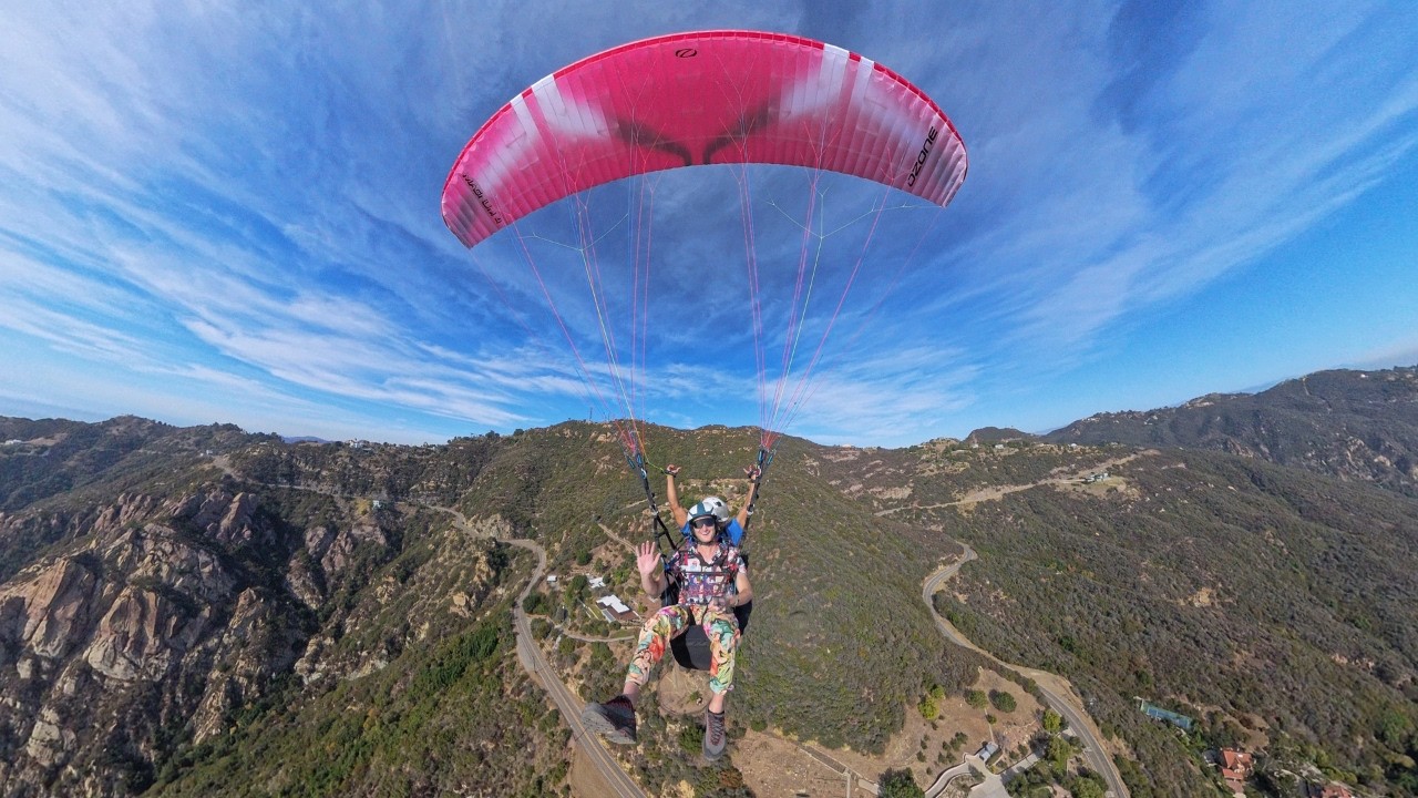 What a paraglide feels like when the wind rolls off the cliffs