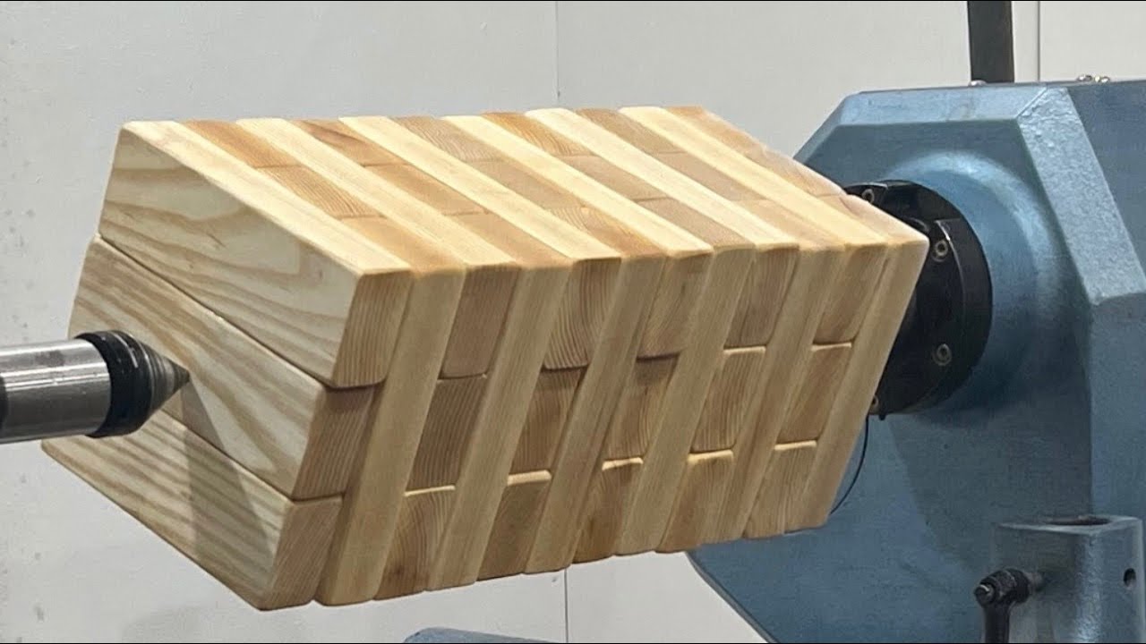 I put giant Jenga on a lathe - then this happened
