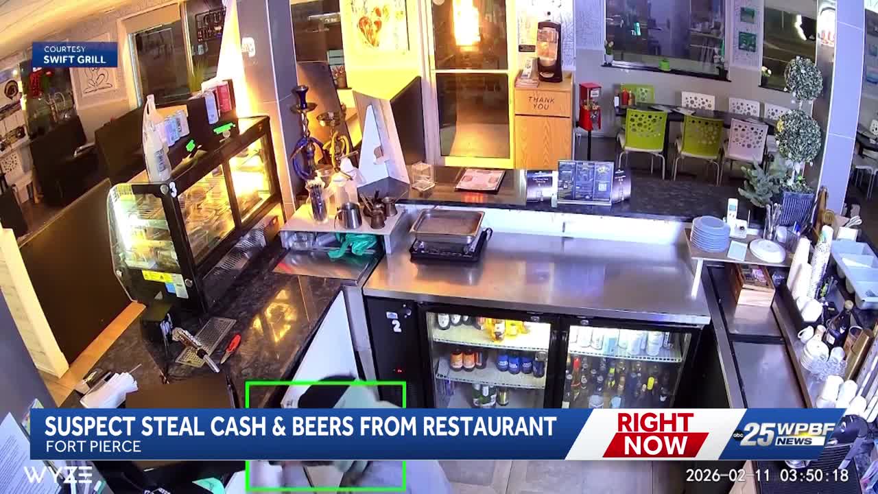 Man caught on camera breaking into Swift Grill in Florida