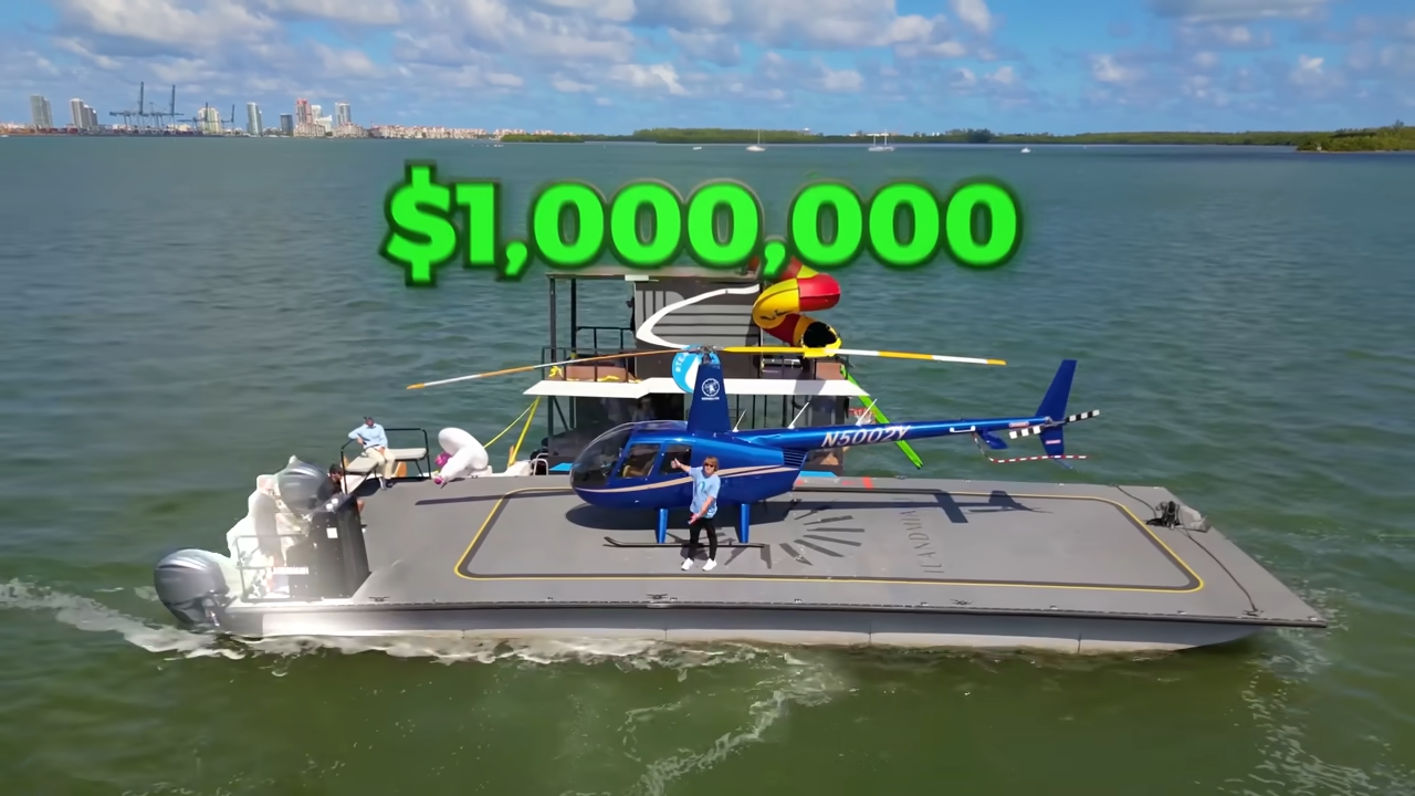 I built a $100,000 extreme yacht!