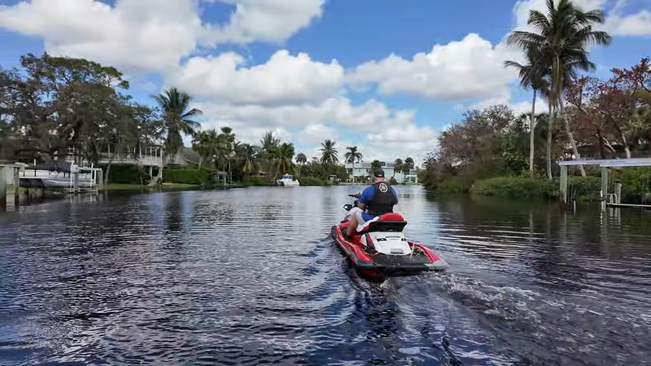 We rode back home proud and saw what two hurricanes left behind