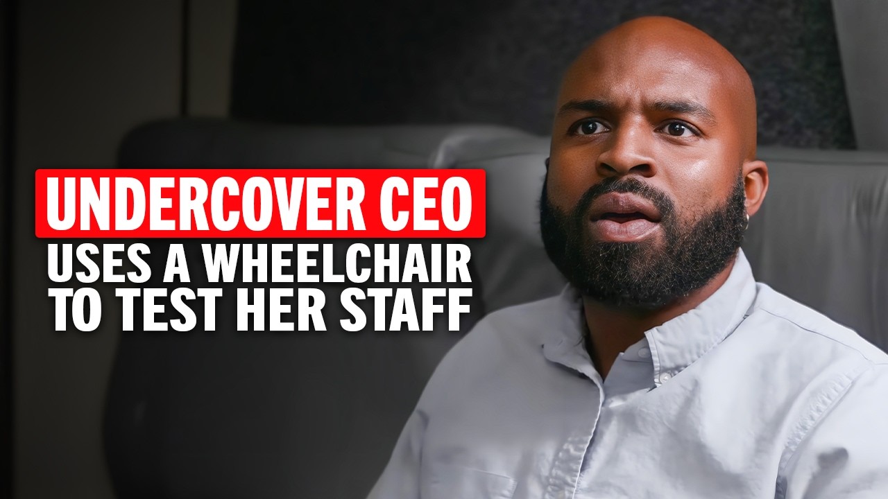 Undercover CEO tests staff’s kindness with a wheelchair