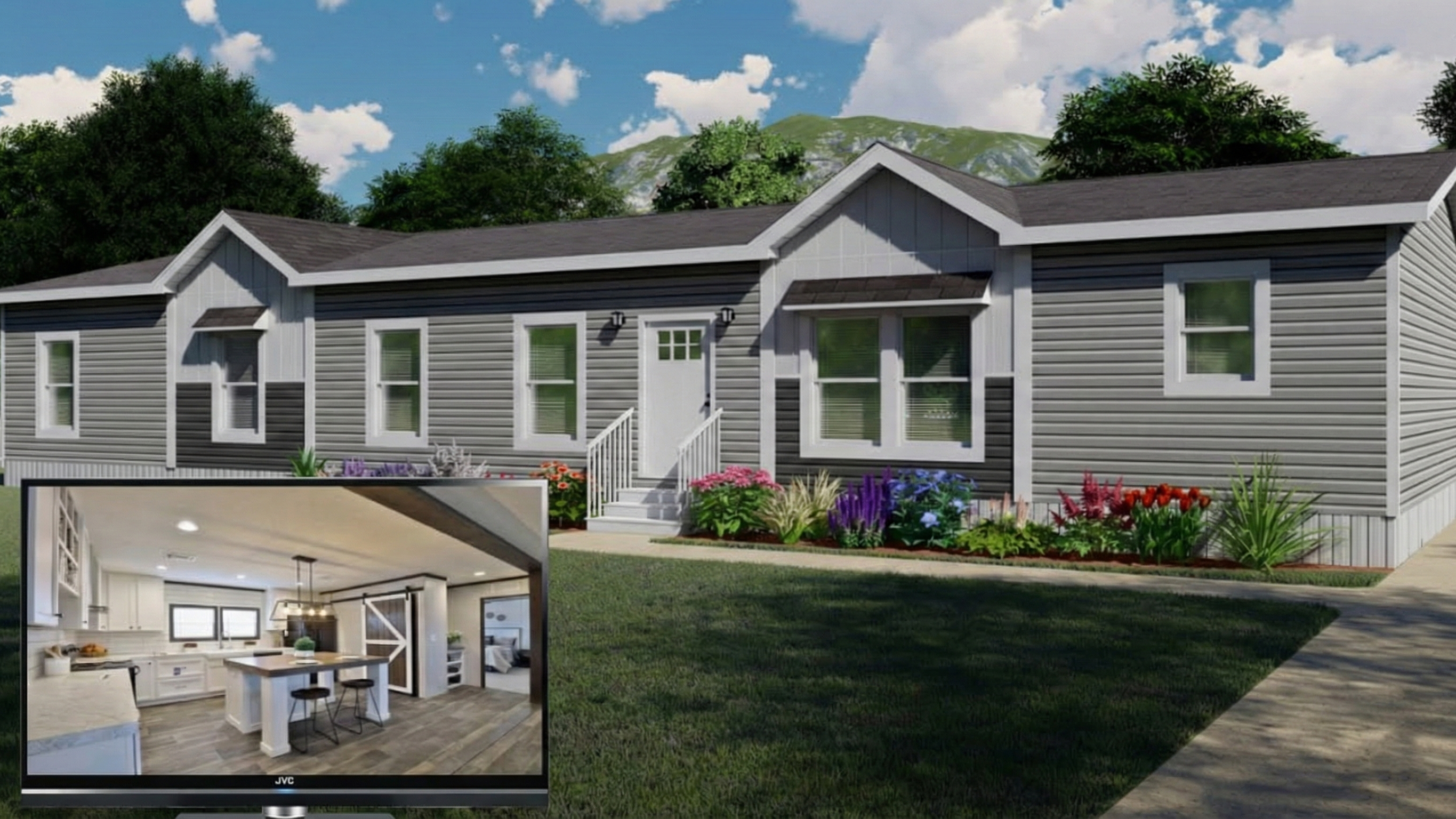 2,016 sq ft for $119,360? This farmhouse mobile home is a steal