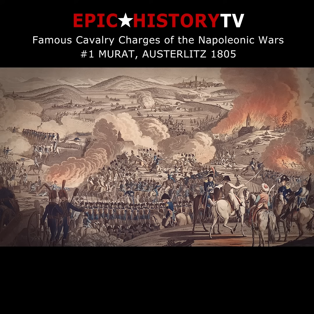 What happened when Murat unleashed his heavy cavalry at Austerlitz
