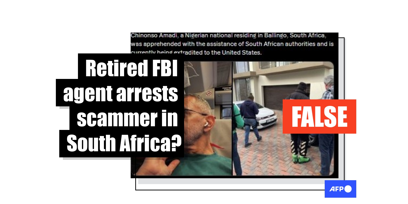 Posts claiming to show an ex-FBI agent who tracked a scammer to South ...