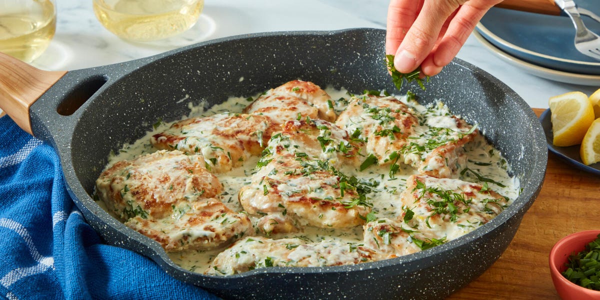 Ree Drummond's creamy lemon herb chicken is a 30-minute weeknight dinner