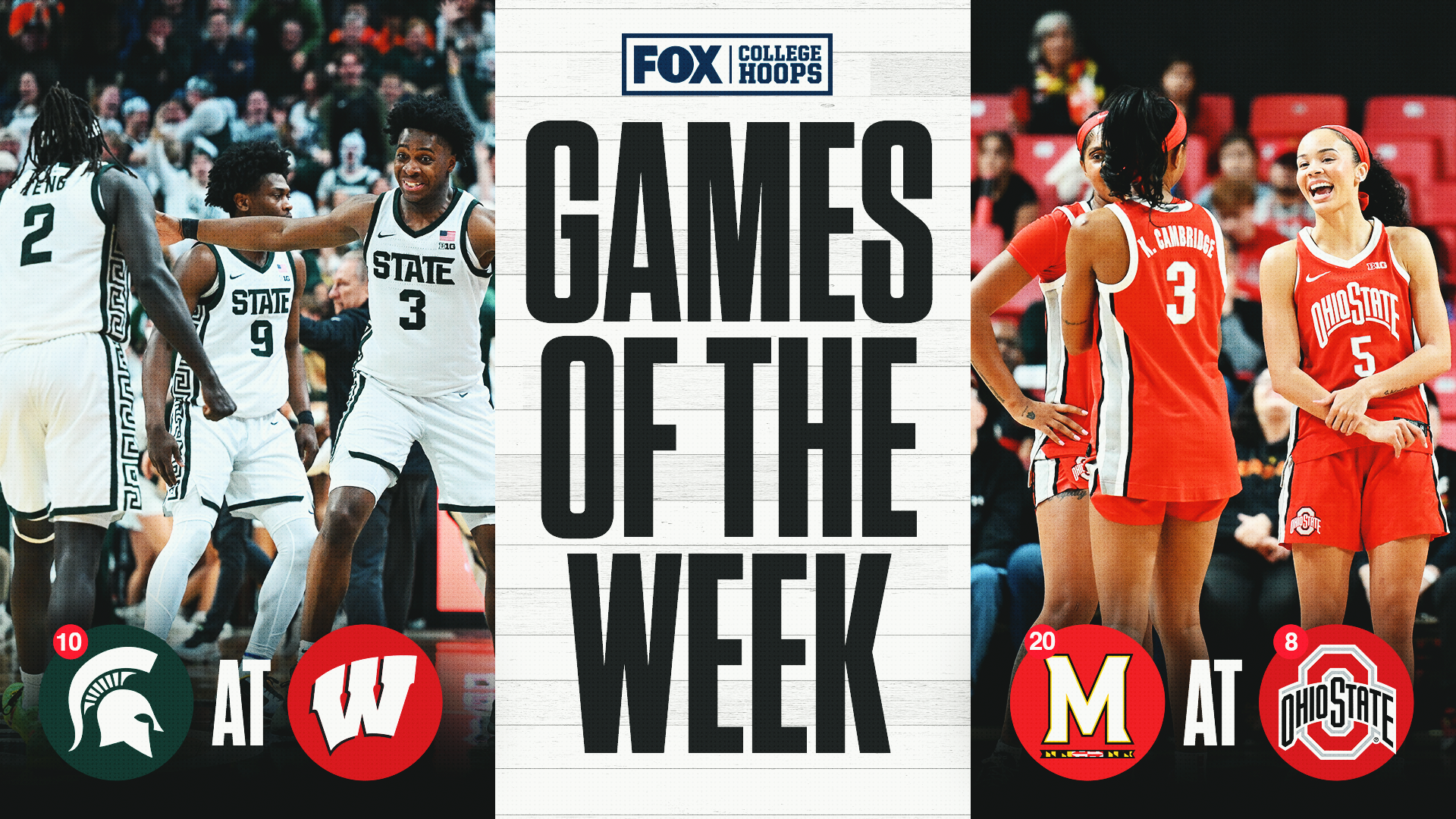 College basketball games of the week: Men's, women's No. 1 teams in action