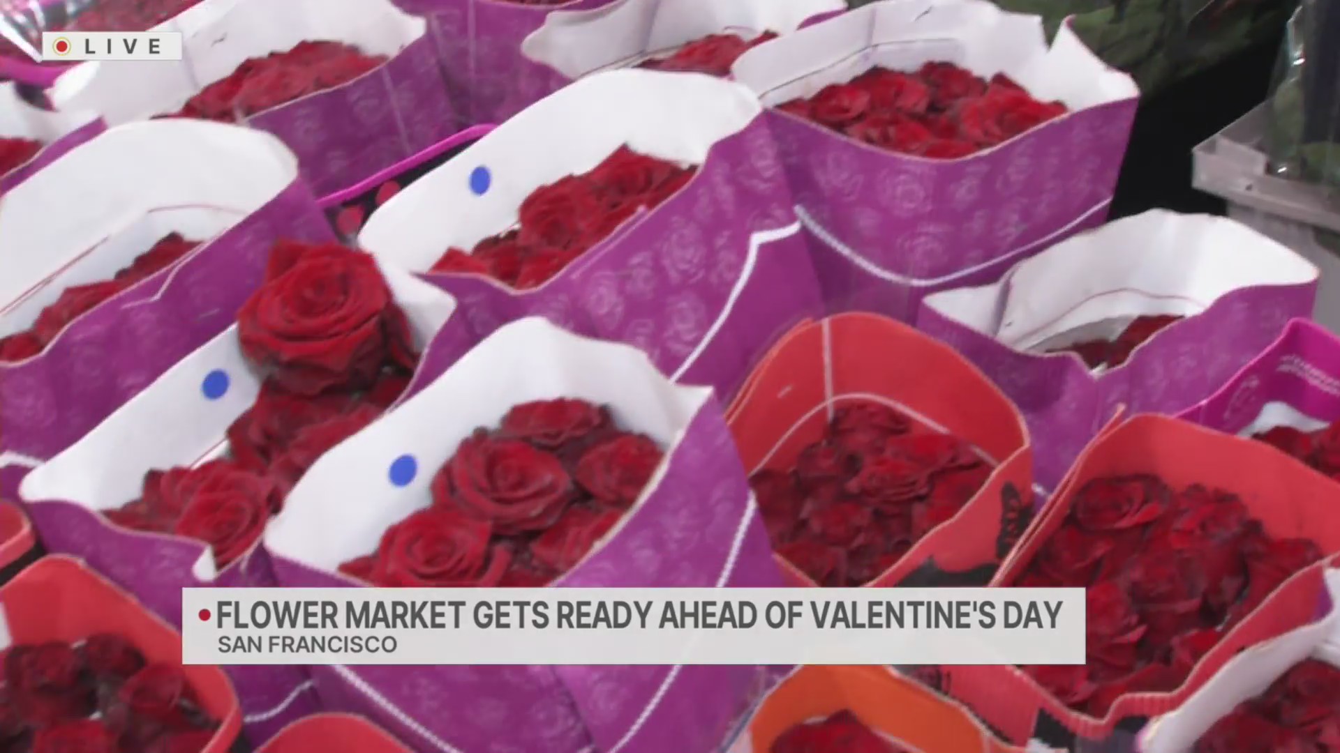 SF Flower Market gets ready ahead of Valentine's Day