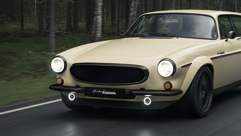Two Dutch design houses are collaborating on a Volvo P1800 ES restomod