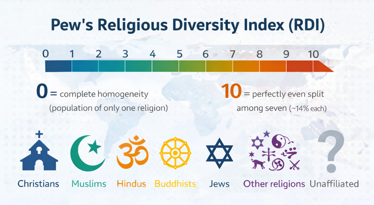 Singapore tops religious diversity; global trends show Christians ...