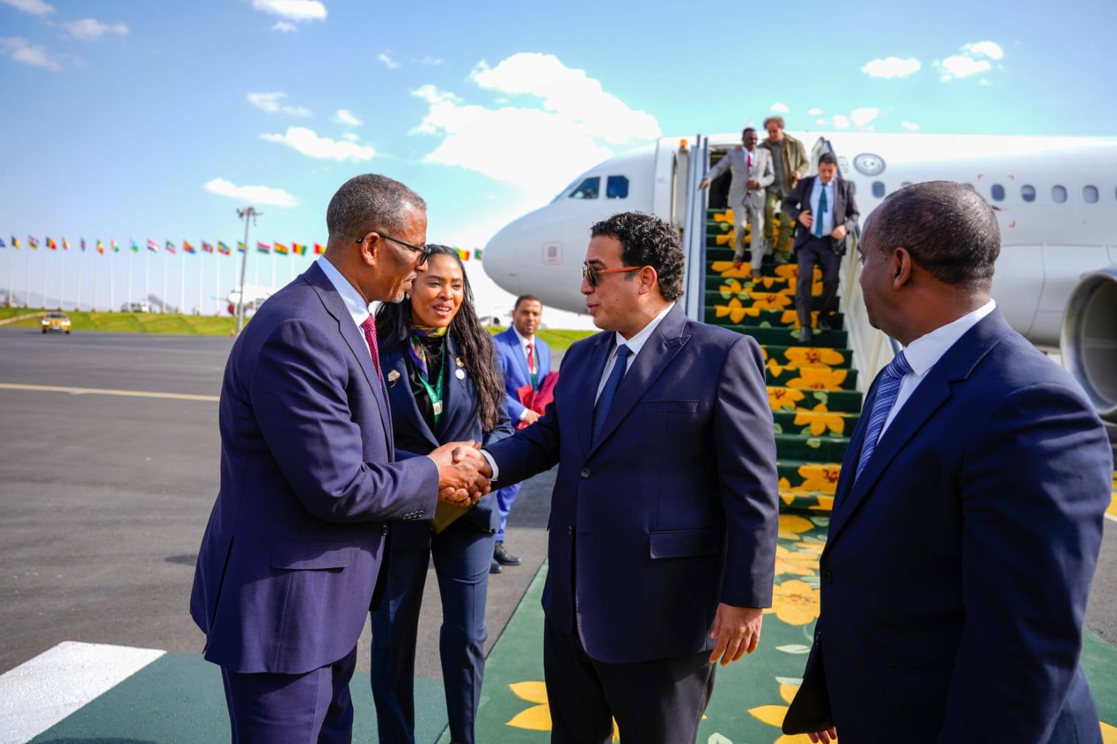 Libyan president arrives in Addis Ababa for 39th AU summit