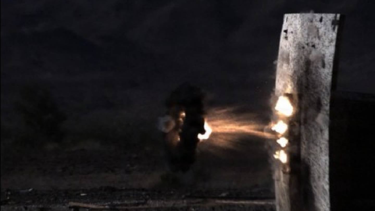 AH-64 Apache conducts live fire with new XM1225 APEX ammo