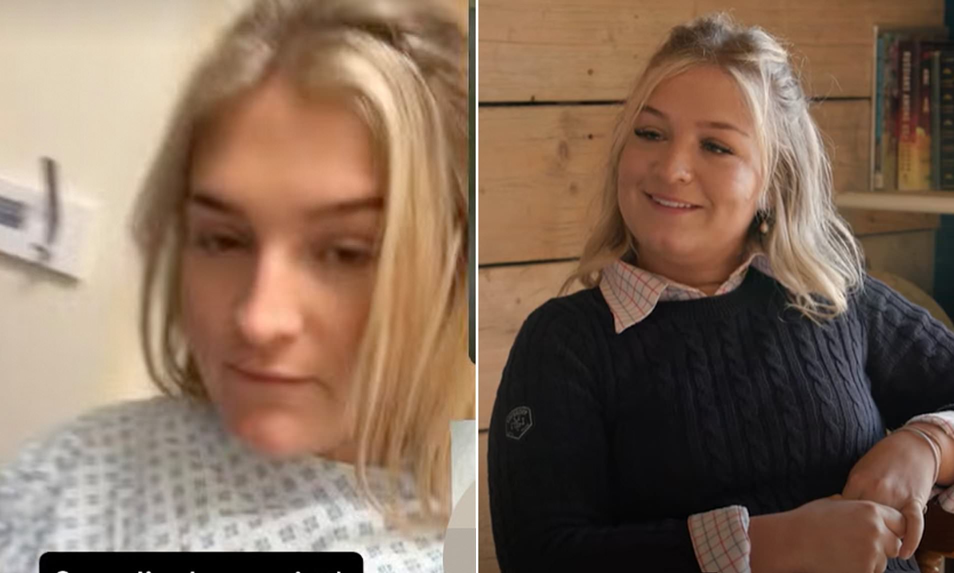 Clarkson's Farm star Harriet Cowan rushed to hospital after chopping ...