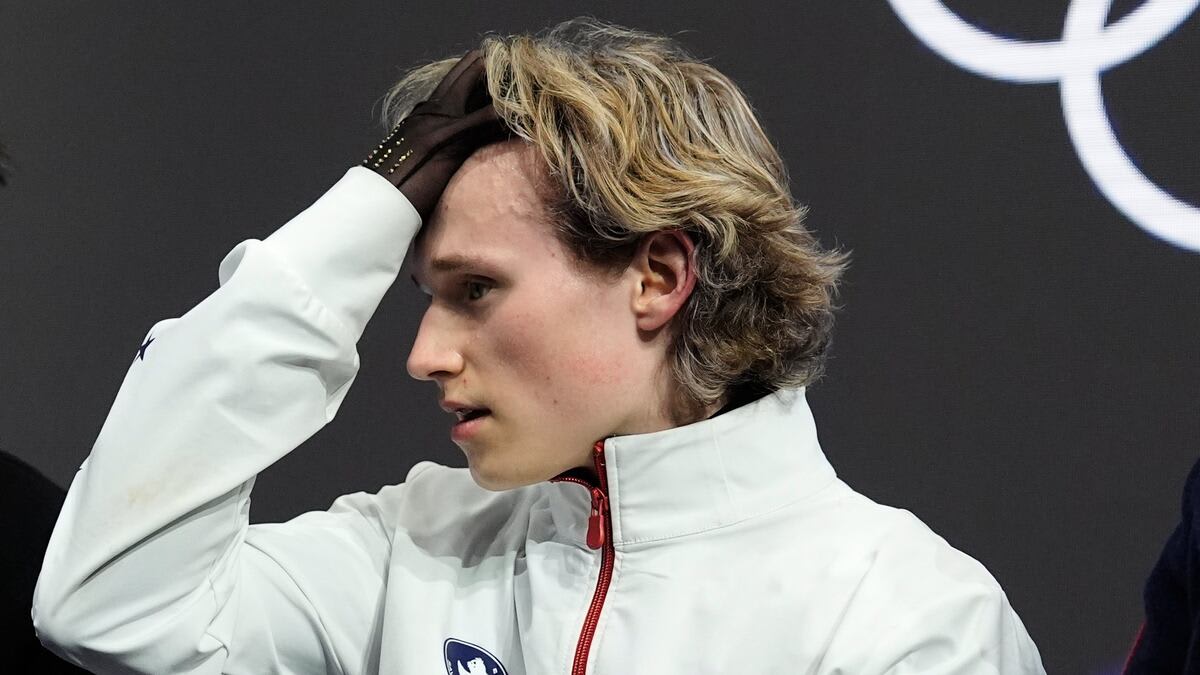 'Quad God' Ilia Malinin falls twice in free skate, tumbles off podium
